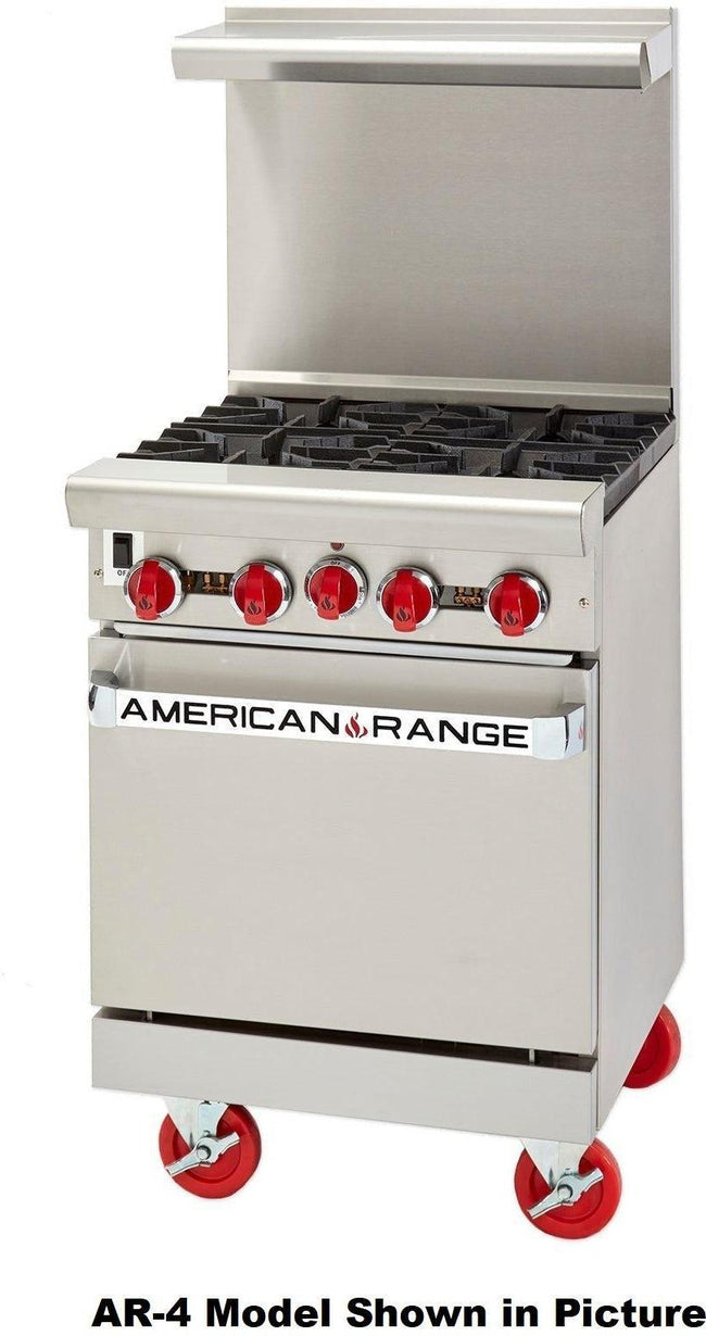 American Range - 24" Stainless Steel Restaurant Range With 12" Griddles ...