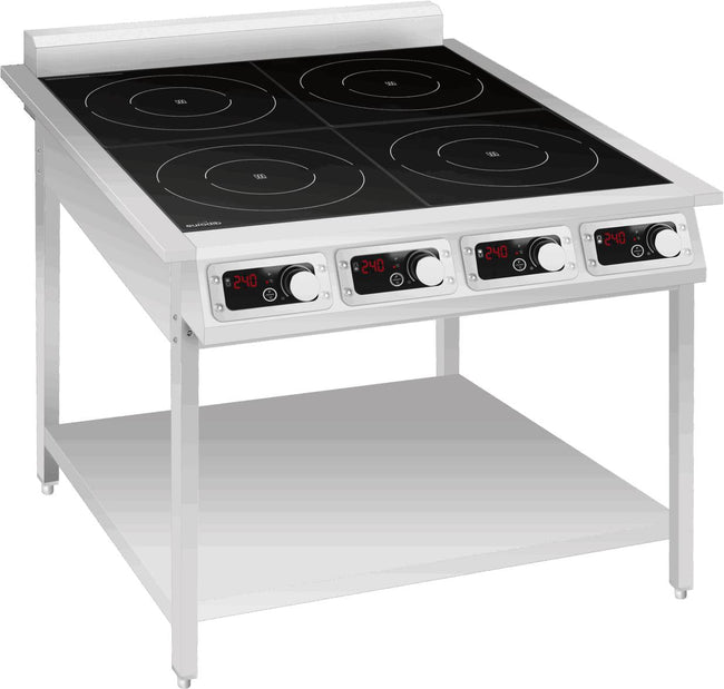 Eurodib - 31.2" Commercial Stainless Steel Induction Cooktop ...