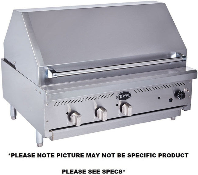 Royal - 24" Stainless Steel Thermostatic Controlled Infrared Radiant ...