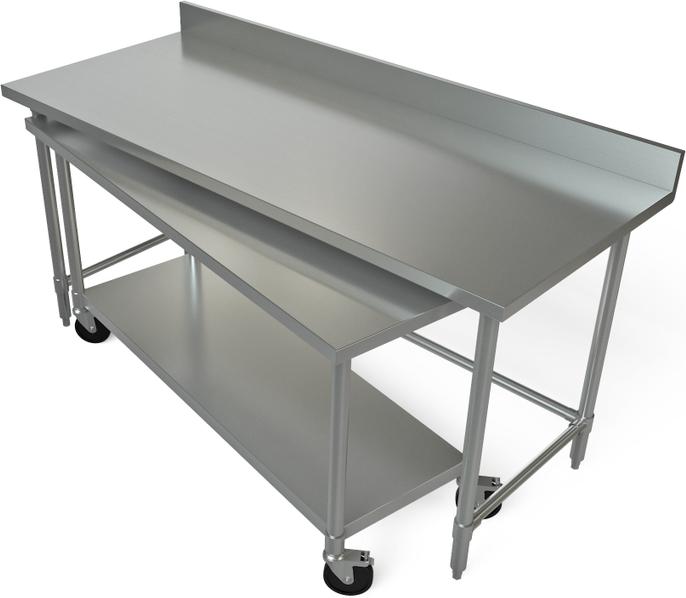 Tarrison - 60" x 30" x 35" Worktable with Nested Lower Table - TA ...
