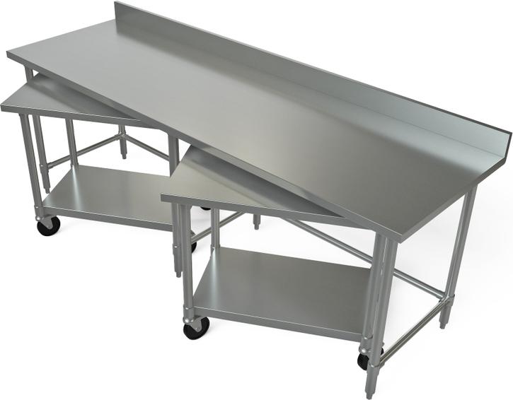 Tarrison - 84" x 30" Work Table with Nested Lower Table - TA-NT308472-KIT